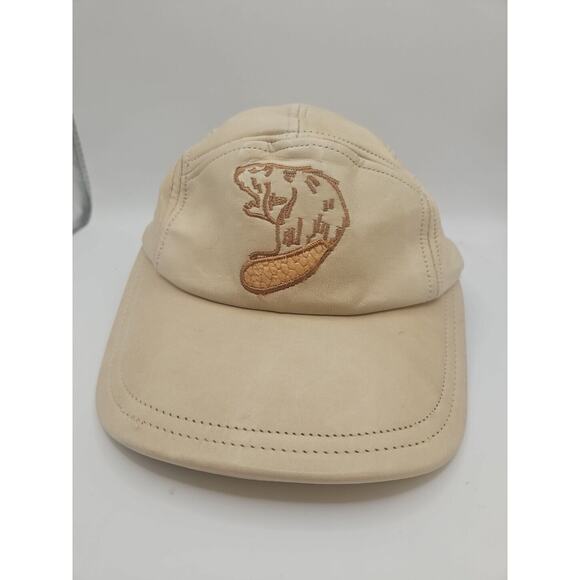 Goorin Bros | Accessories | Vtg Leather Beaver Hat Cap Canada Canadian ...
